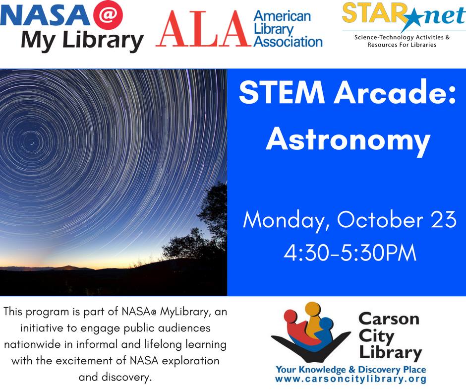 NASA@ My Library: STEM Arcade - Astronomy | Carson City Library ...