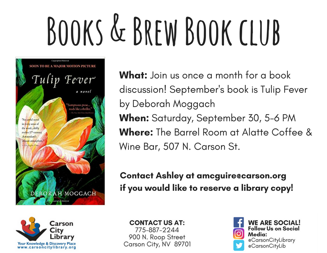 Books & Brew Book Club | Carson City Library | Nevada Events