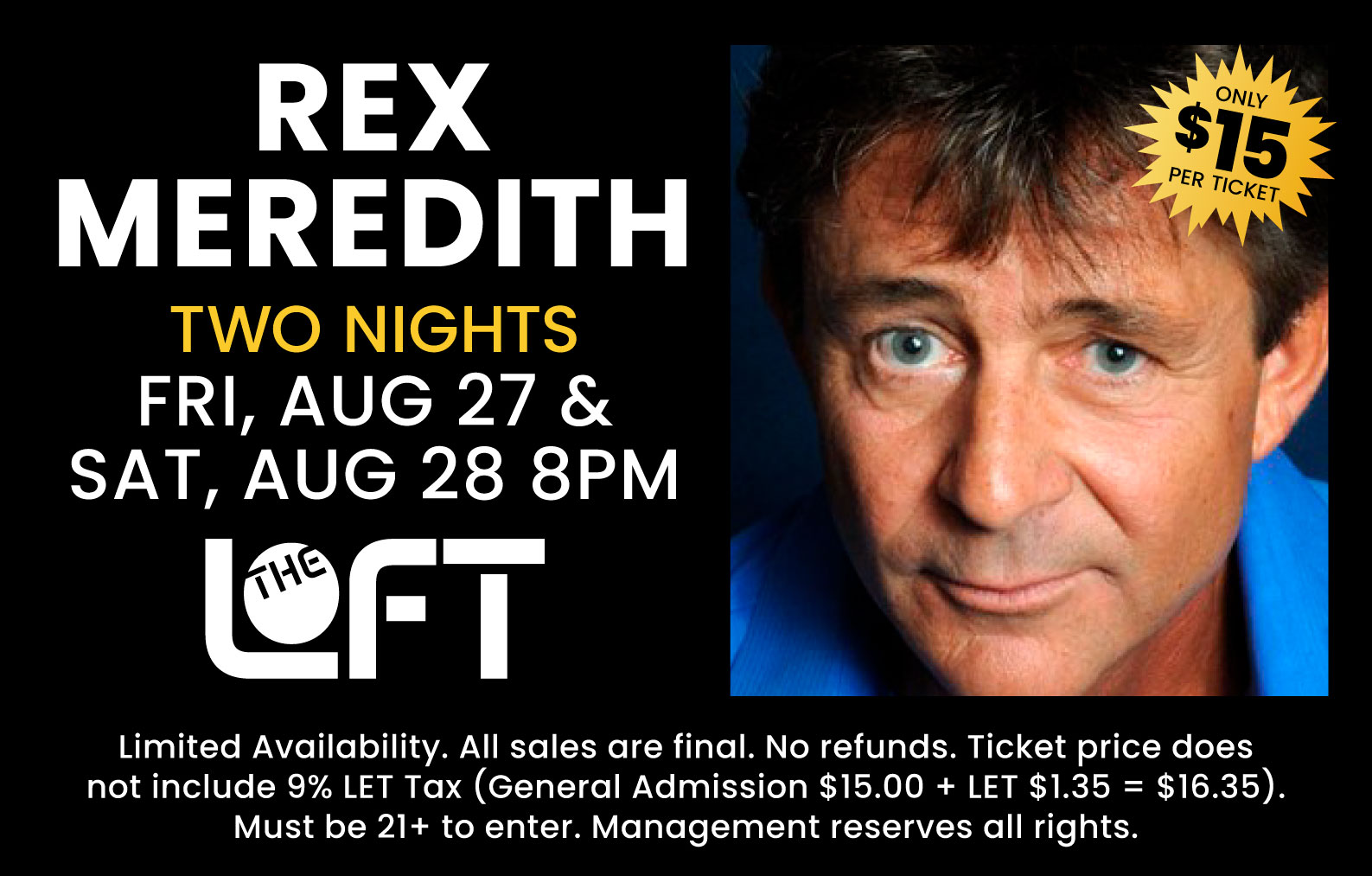 Rex Meredith | Carson Nugget | Nevada Events