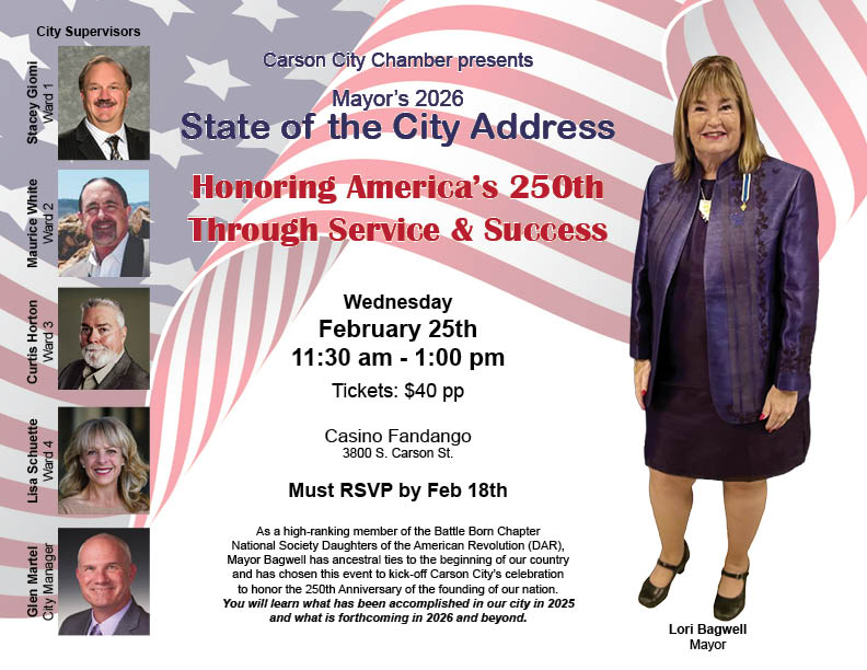 Mayor's 2026 State of the City Address | Carson City Chamber of ...